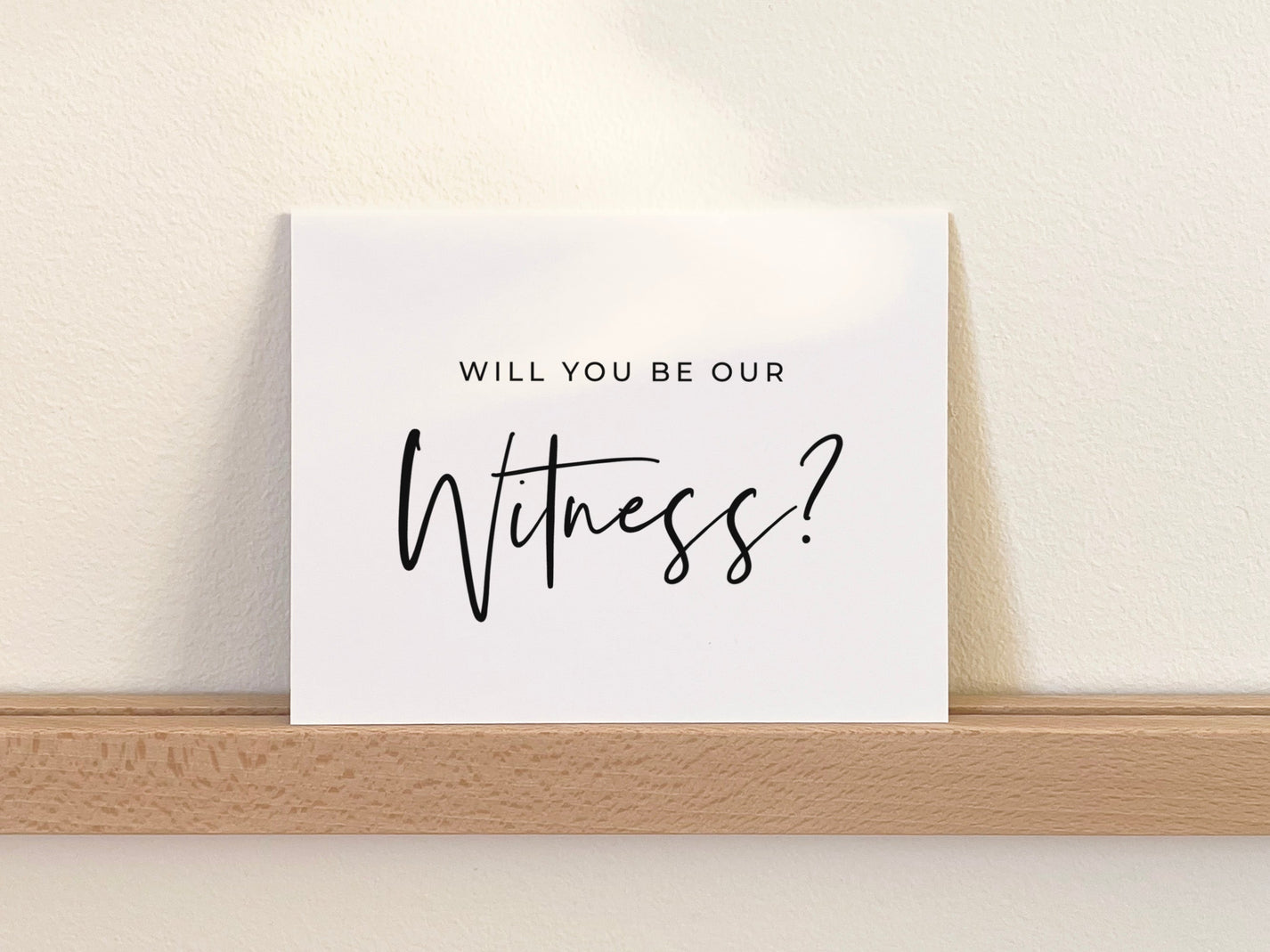 Witness Proposal Wedding Card | Wedding Greeting Cards – Nine Two Design